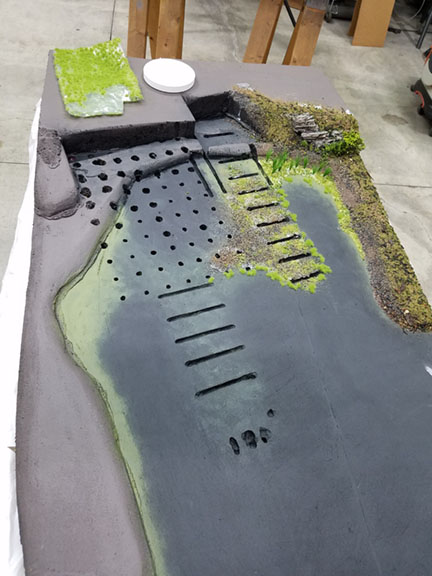 Sawill log pond poured | O Gauge Railroading On Line Forum